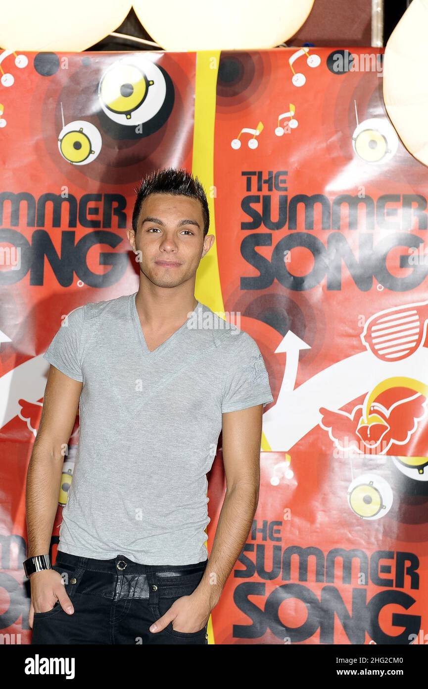 Singer Marco Carta at the Coca-Cola Live@MTV The Summer Song Concert in ...