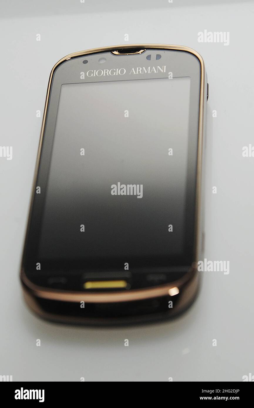 Giorgio armani phone hi-res stock photography and images - Alamy