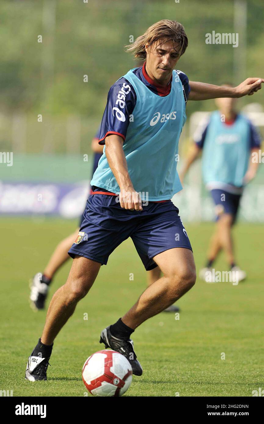 Genoa's Hernan Crespo during training Stock Photo - Alamy