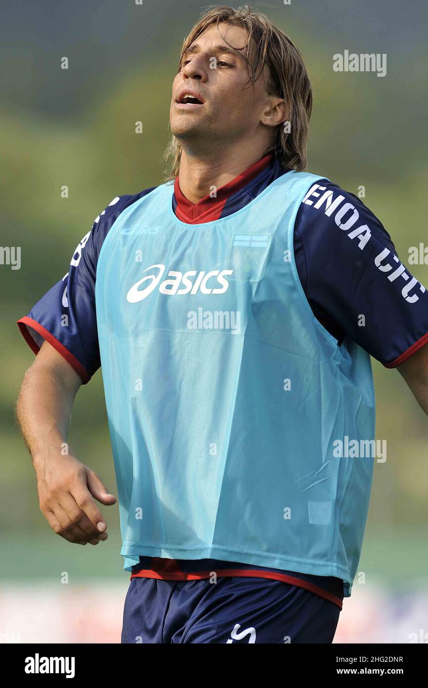 Genoa's Hernan Crespo during training Stock Photo - Alamy