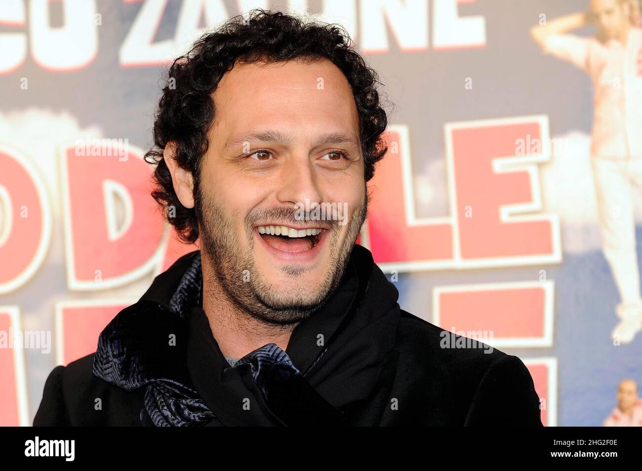 Fabio Troiano poses during a photocall for the movie Cado Dalle Nubi in ...
