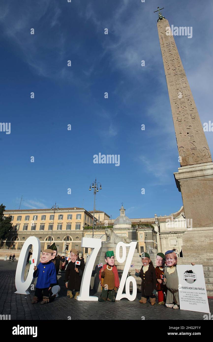 Demonstration organized by Italian Coalition against Poverty (Gcap), in ...
