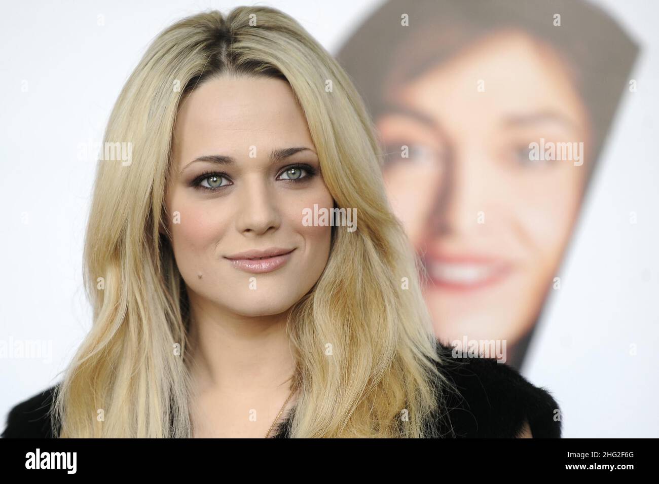 Actress Laura Chiatti poses during a photocall for the movie 'Loro e ...