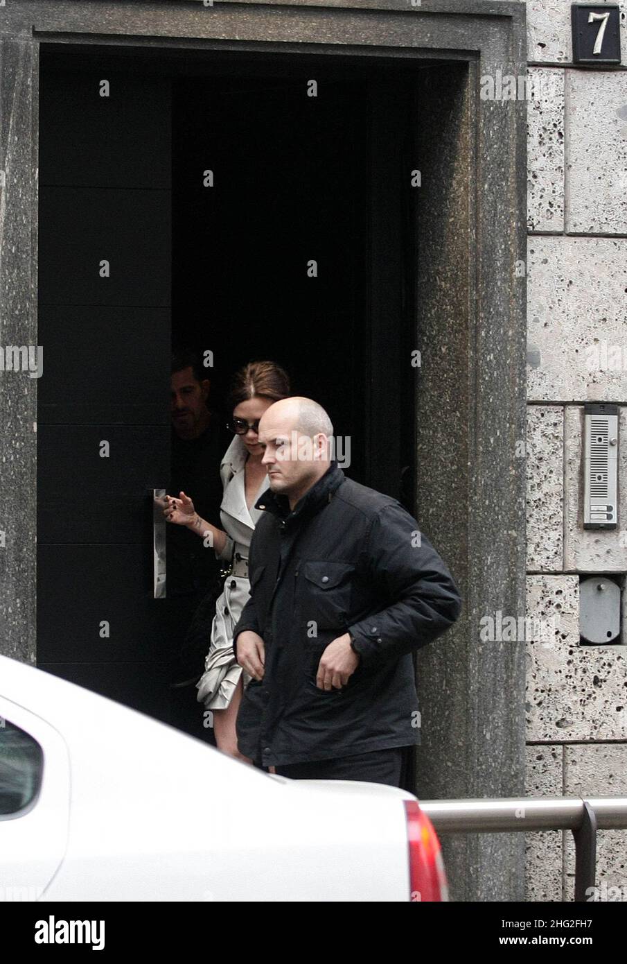 Victoria Beckham leaves the atelier (studio) of Dolce and Gabbana in ...
