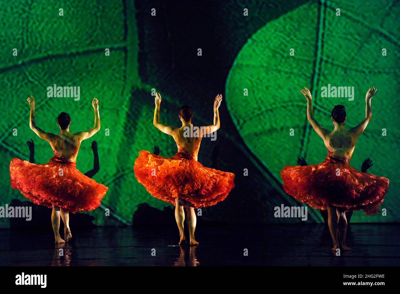 Dancers from the Momix dance company performs during their show ...