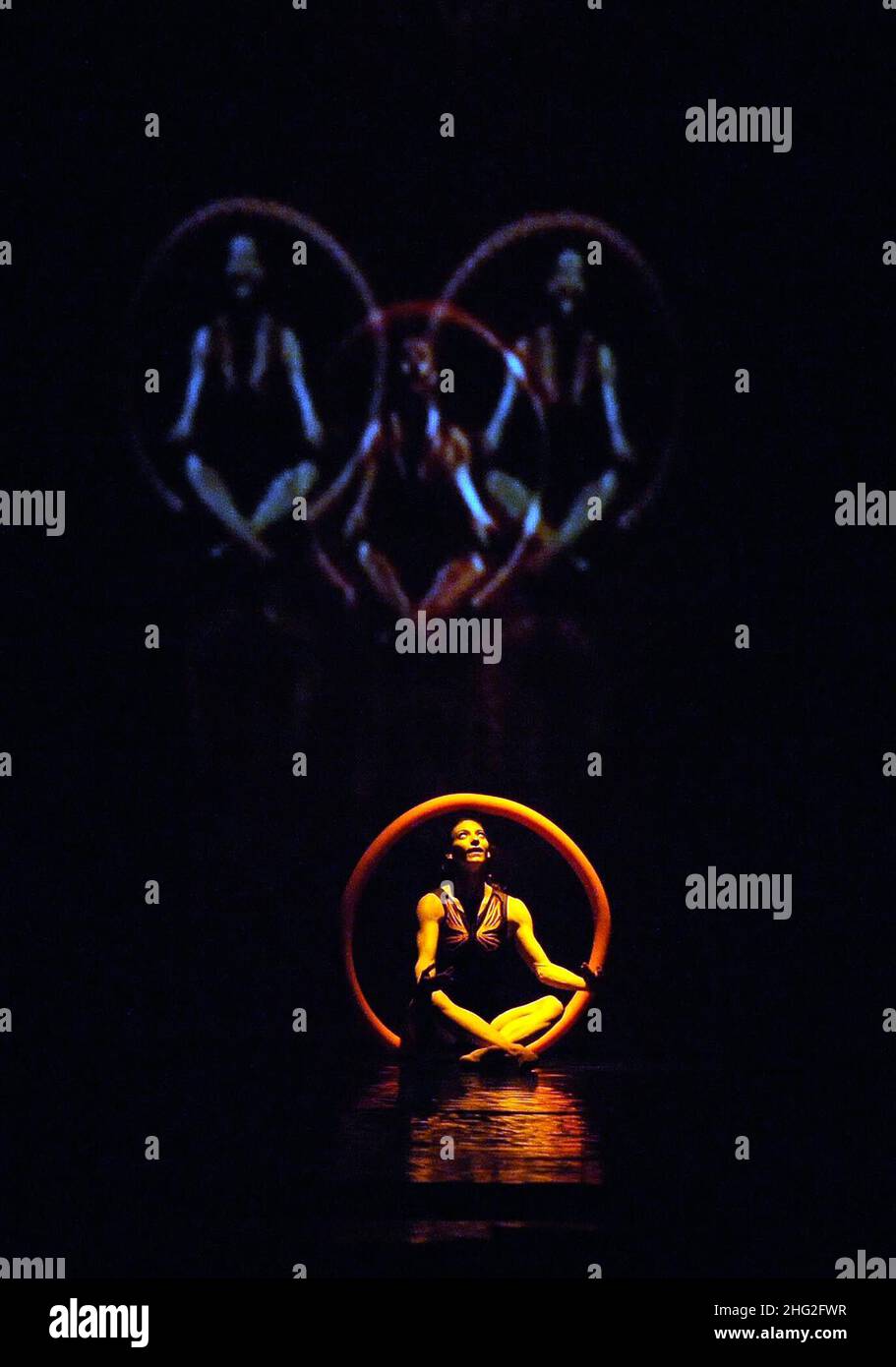 Dancers from the Momix dance company performs during their show ...