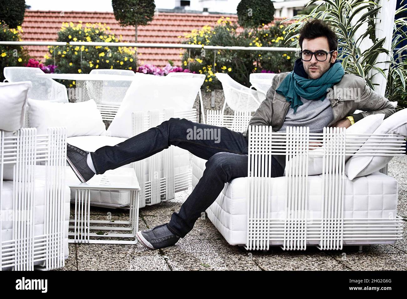 Winner of the third series of Italian X Factor Marco Mengoni during the ...