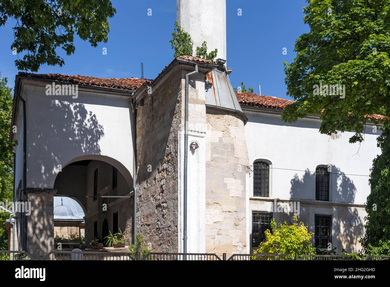 VIDIN, BULGARIA - MAY 23, 2021: Osman Pazvantoglu mosque in town of ...