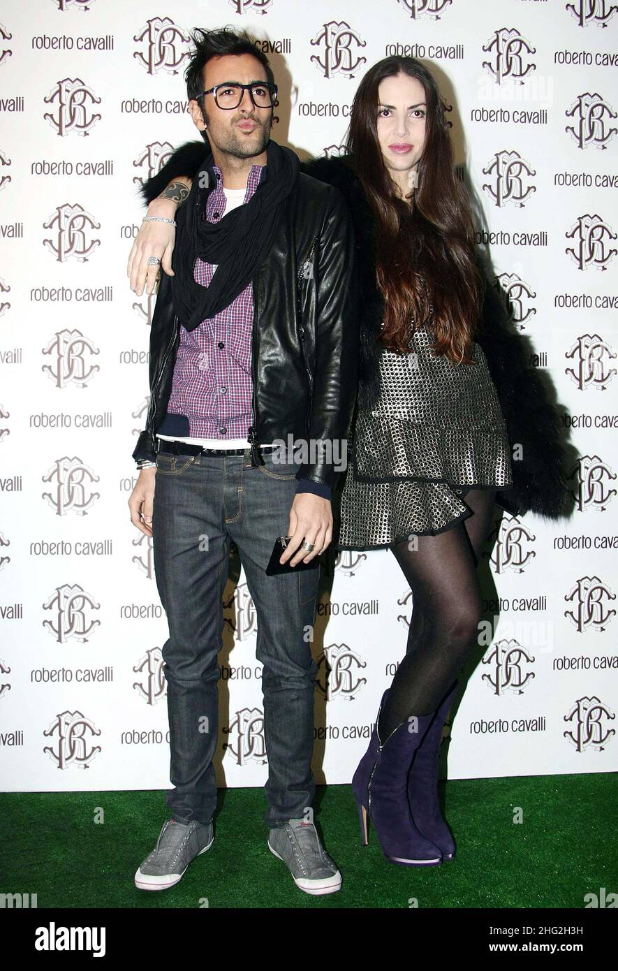 Marco Mengoni and Benedetta Mazzini attend Roberto Cavalli's afterparty ...