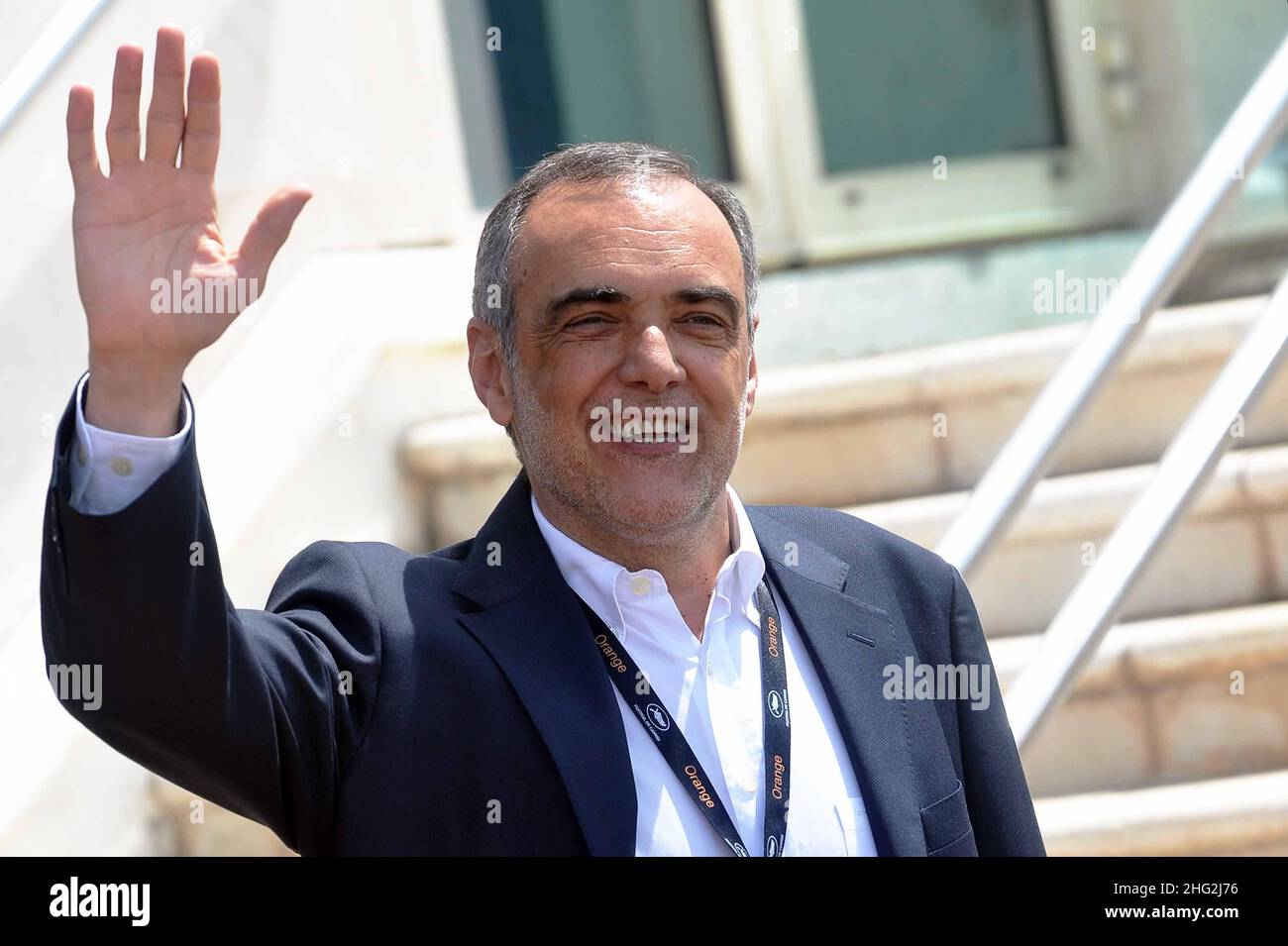 Alberto Barbera attends the Jury Photocall at the Palais des Festivals ...