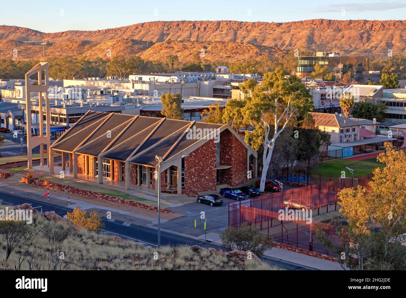 Our Lady of the Sacred Heart church in Alice Springs Stock Photo - Alamy