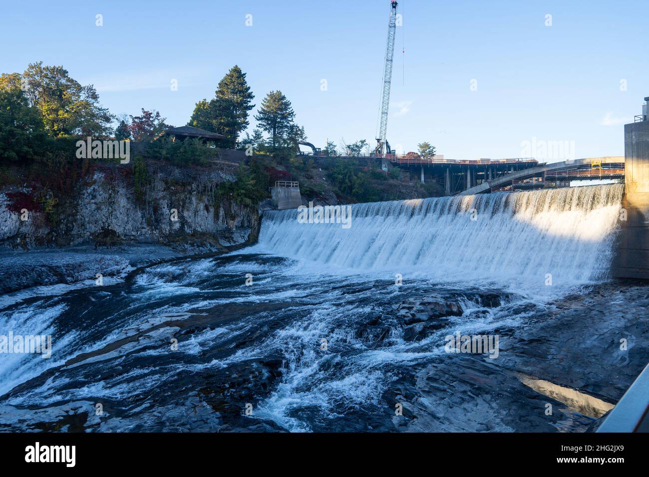 Spokane Falls is the name of a waterfall and dam on the Spokane River ...