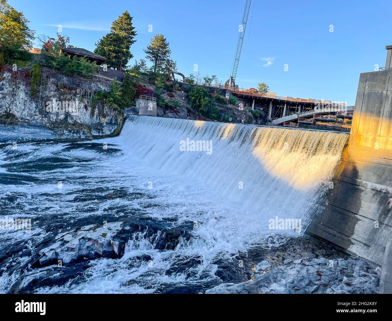 Spokane Falls is the name of a waterfall and dam on the Spokane River ...