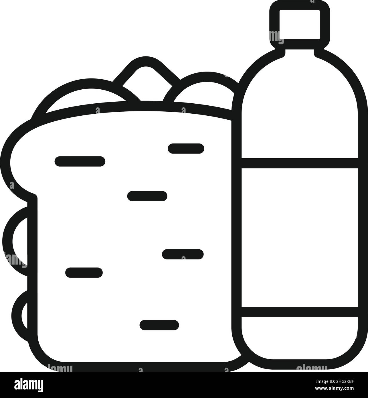 Home school lunch icon outline vector. Dinner food. Meal breakfast ...