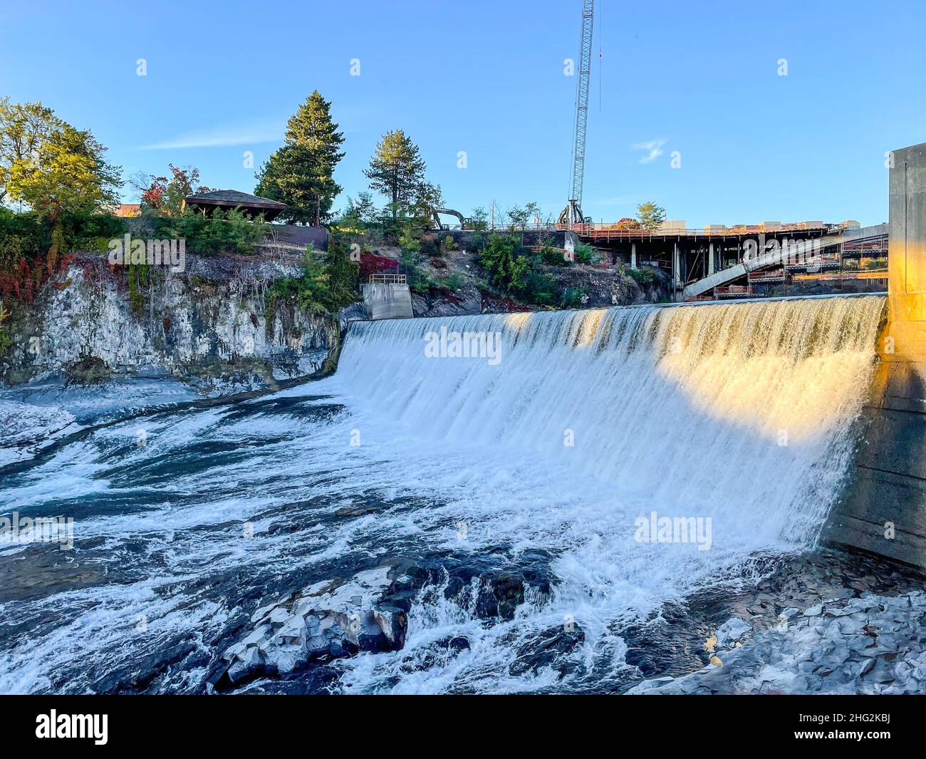 Spokane Falls is the name of a waterfall and dam on the Spokane River ...