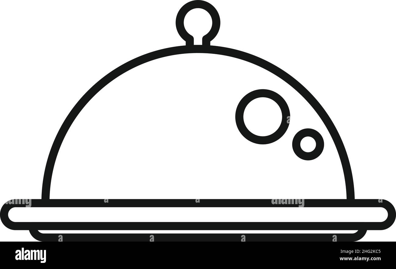 Lunch tray icon outline vector. Dinner meal. Food cafe Stock Vector ...