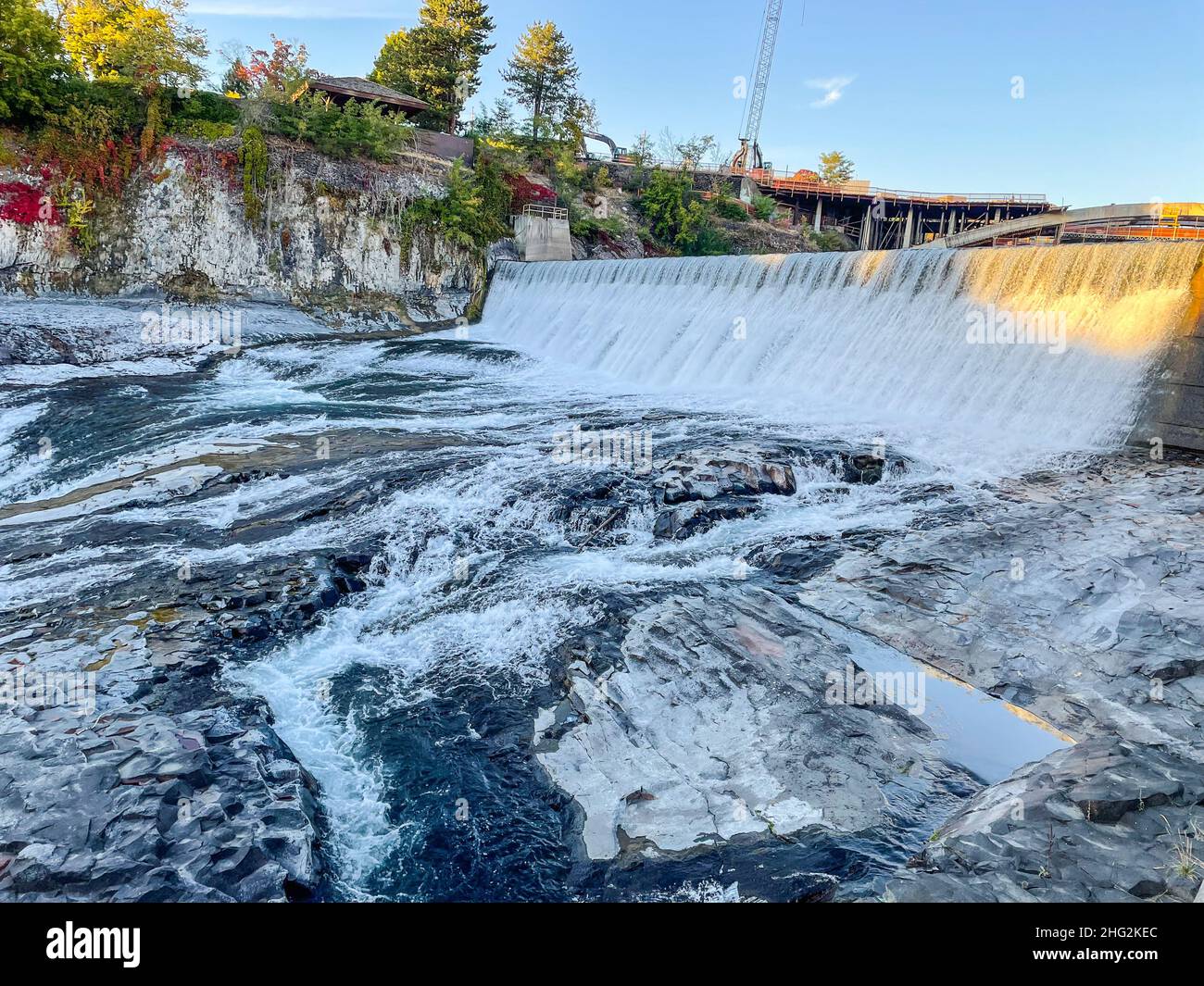 Spokane Falls is the name of a waterfall and dam on the Spokane River ...