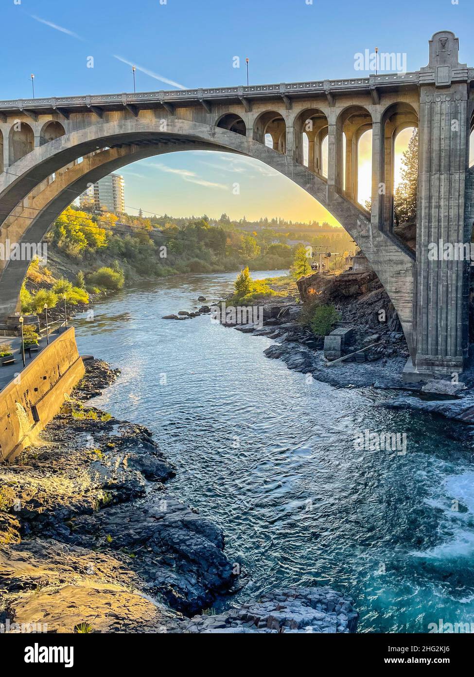 Spokane Falls is the name of a waterfall and dam on the Spokane River ...