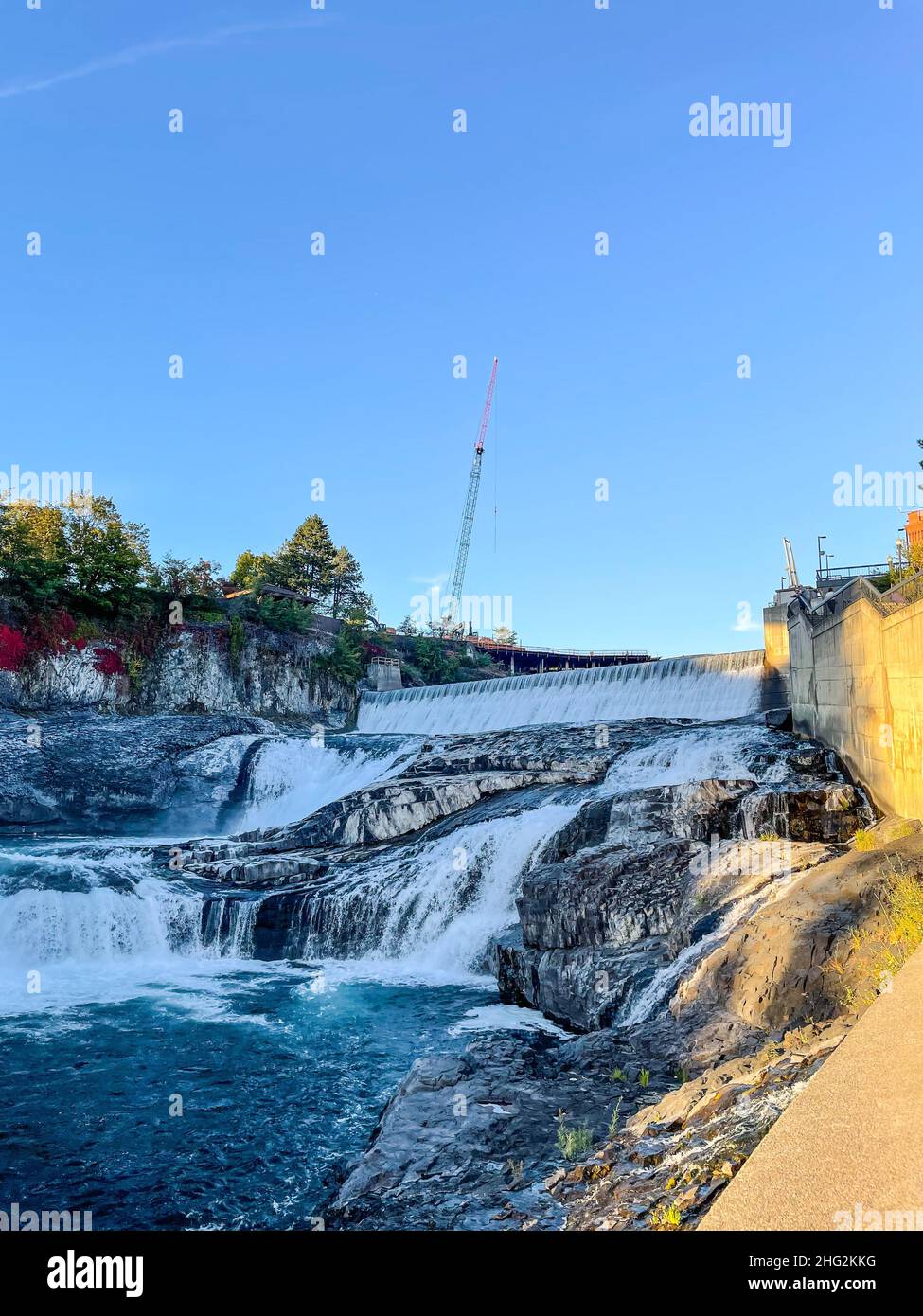 Spokane Falls is the name of a waterfall and dam on the Spokane River ...