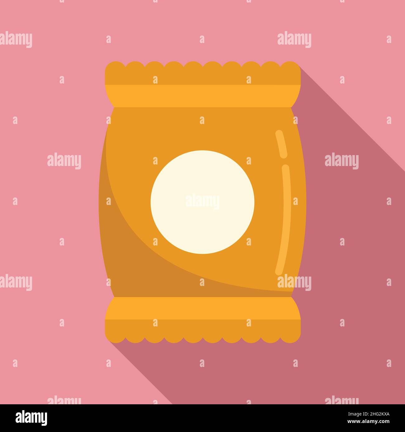 Oatmeal snack bar icon flat vector. Healthy food. Sweet pack Stock ...