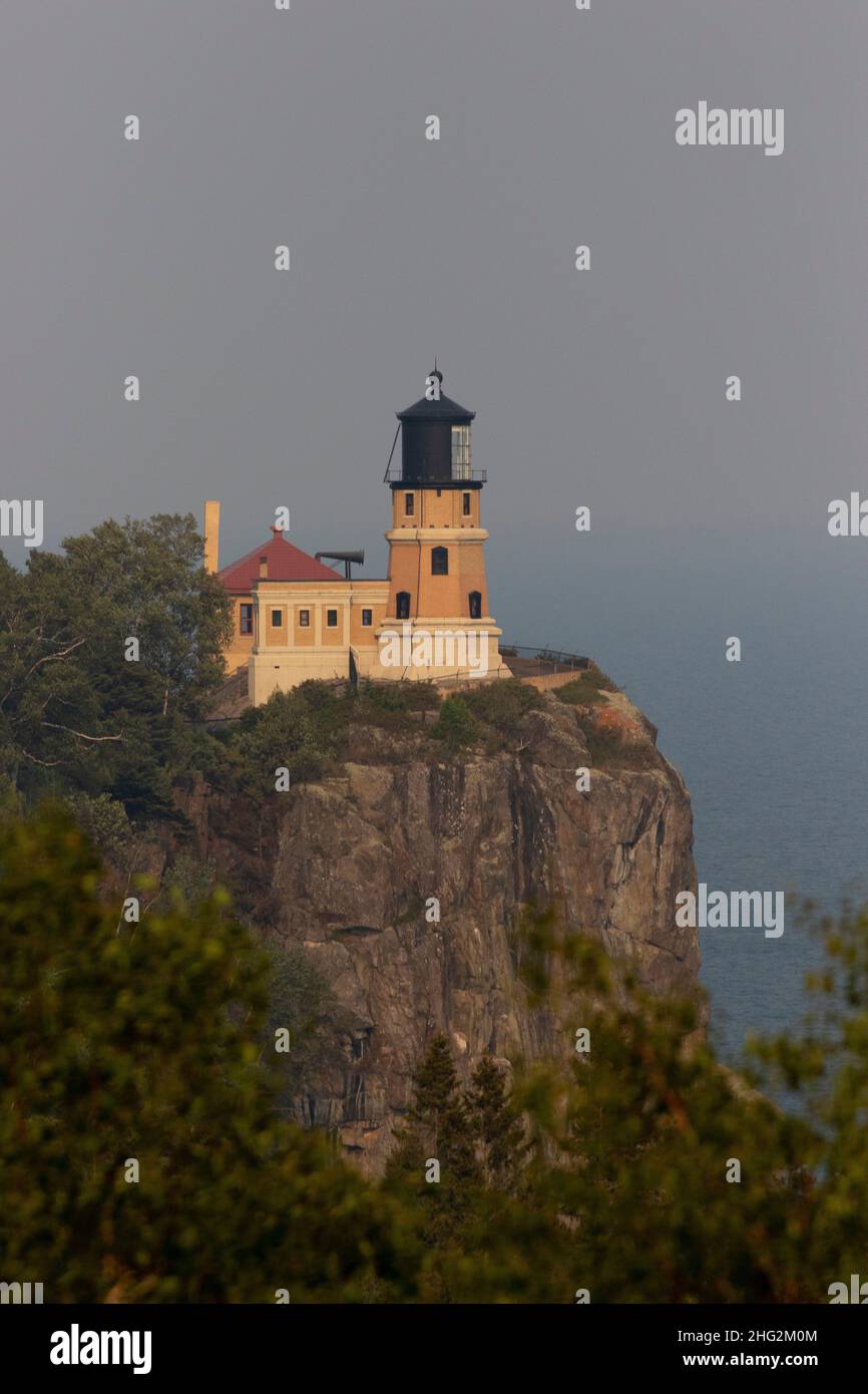 The iconic Split Rock Lighthouse overlooks Minnesota's Lake Superior ...