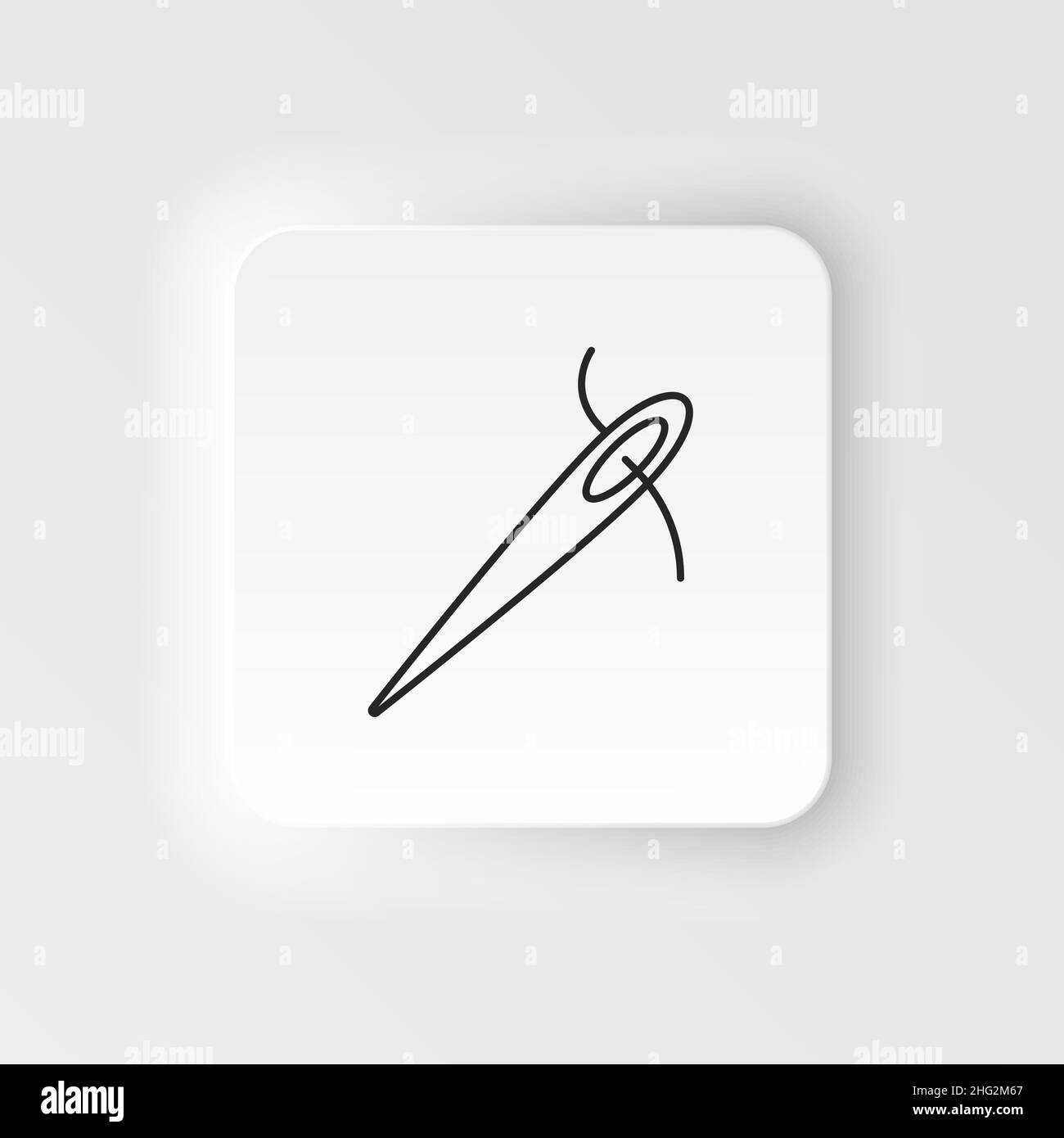 Handcraft, needle icon. Simple element illustration natural concept ...