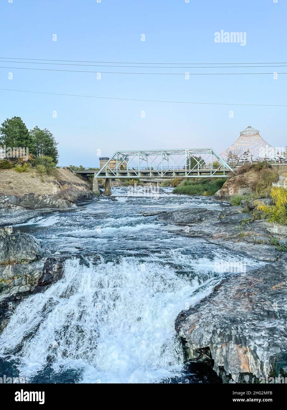 Spokane Falls is the name of a waterfall and dam on the Spokane River ...