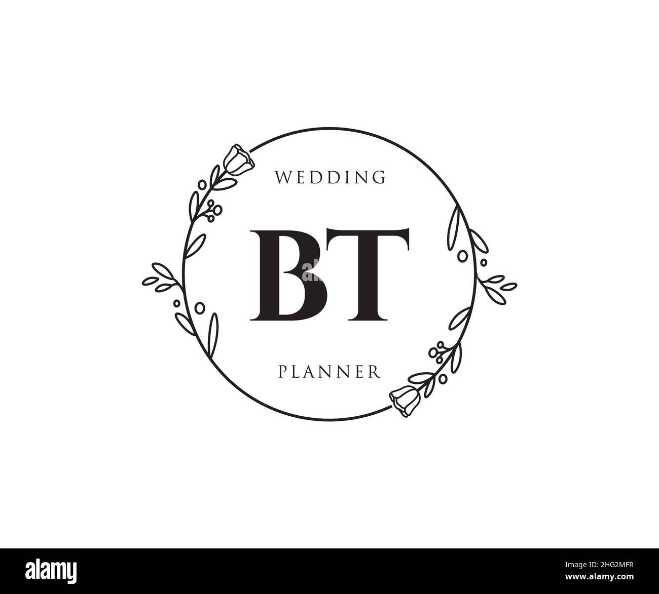 BT feminine logo. Usable for Nature, Salon, Spa, Cosmetic and Beauty ...
