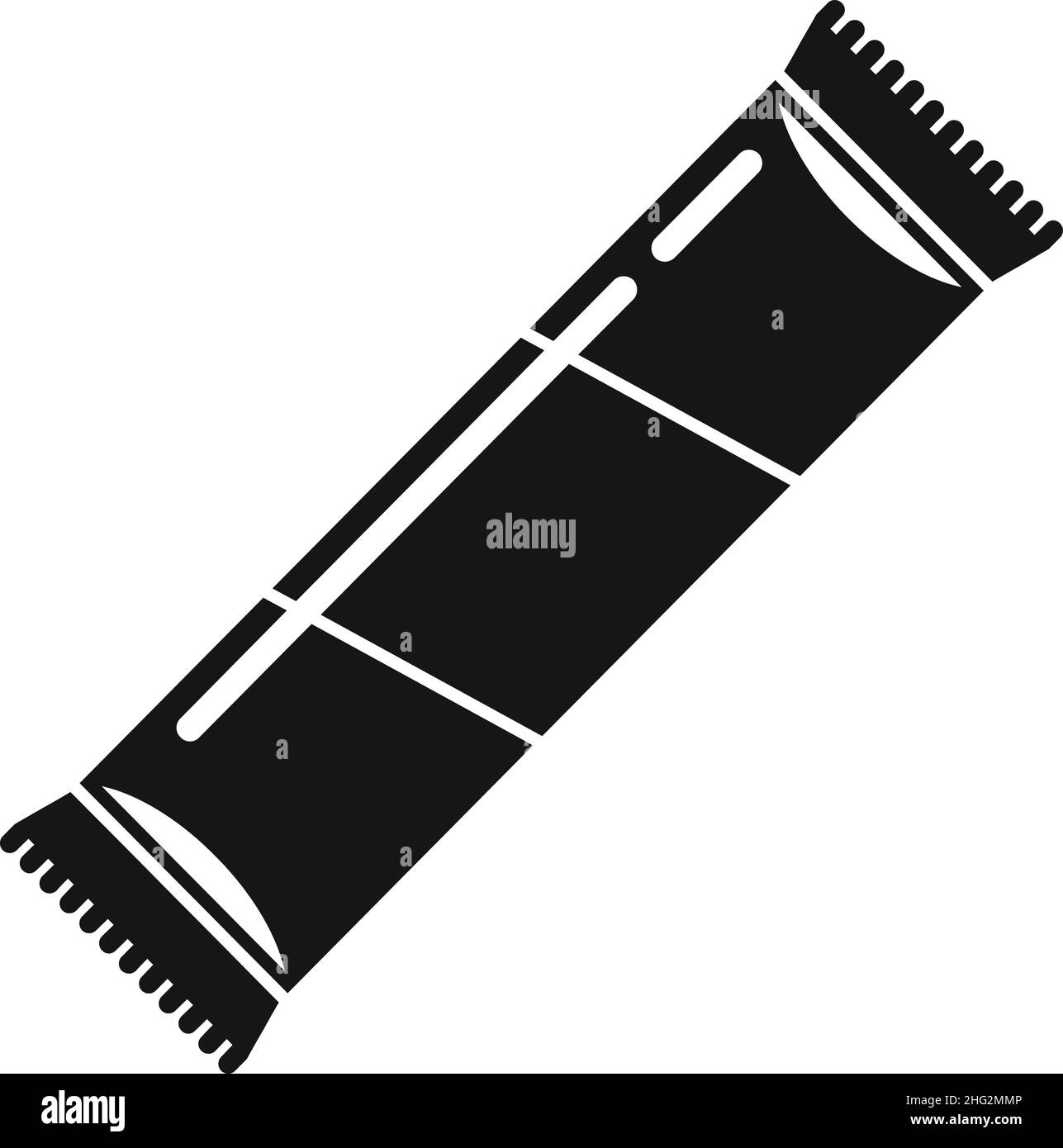 Wrapper snack bar icon simple vector. Chocolate food. Sweet pack Stock ...