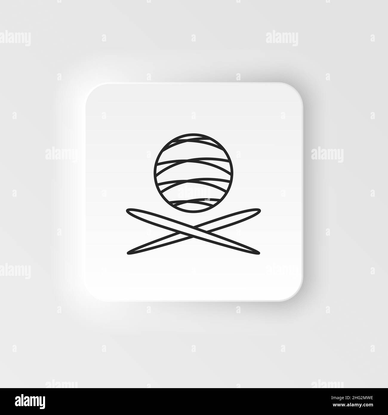 Knitting, weaving icon. Simple element illustration natural concept ...