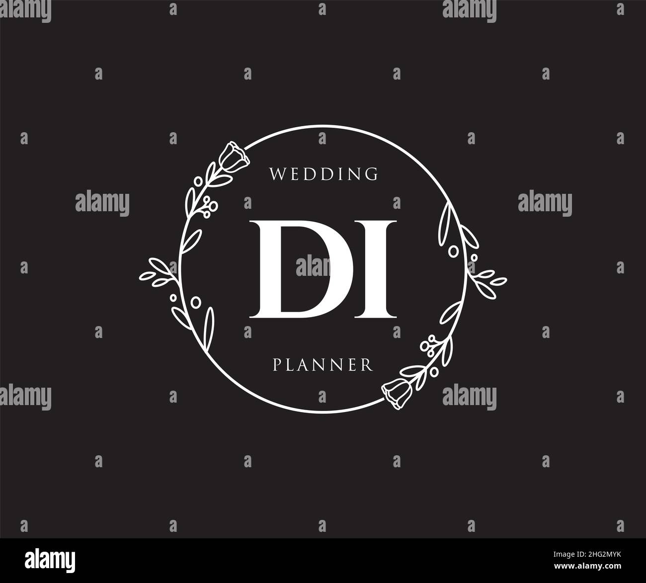 DI feminine logo. Usable for Nature, Salon, Spa, Cosmetic and Beauty ...