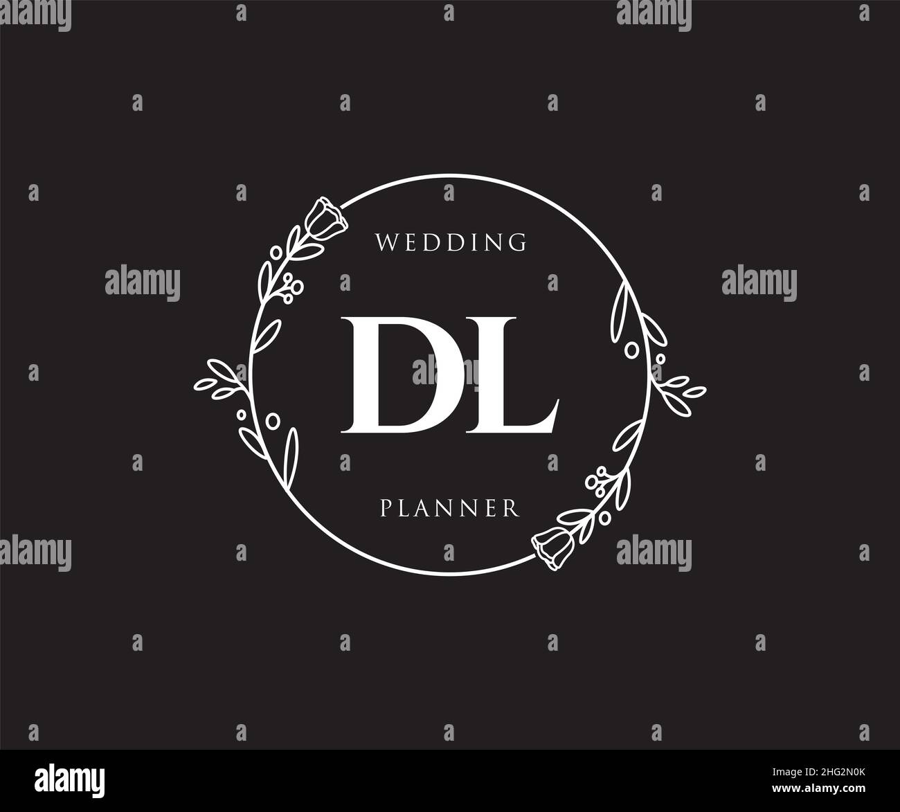 DL feminine logo. Usable for Nature, Salon, Spa, Cosmetic and Beauty ...