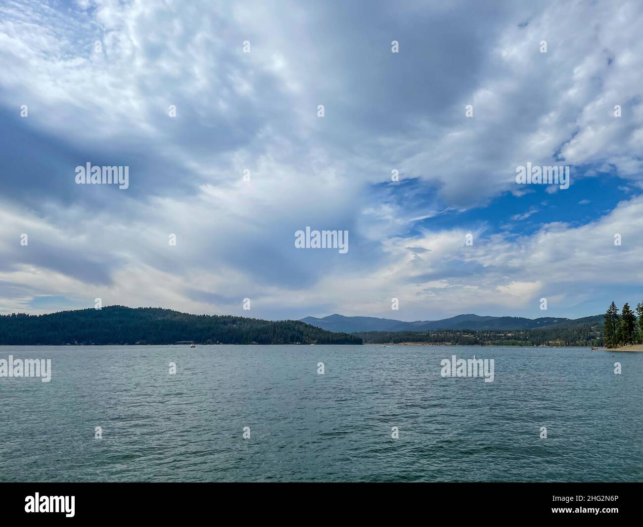 Coeur d'Alene Lake is a natural dam-controlled lake in North Idaho ...