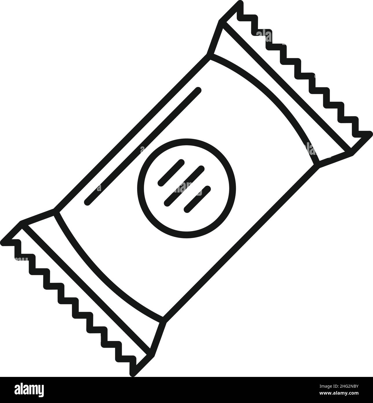 Fruit snack bar icon outline vector. Granola food. Sweet energy Stock ...
