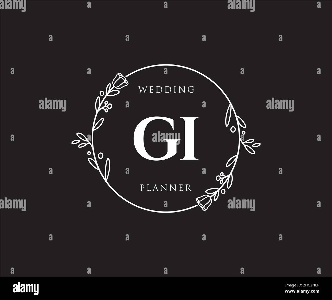 GI feminine logo. Usable for Nature, Salon, Spa, Cosmetic and Beauty ...