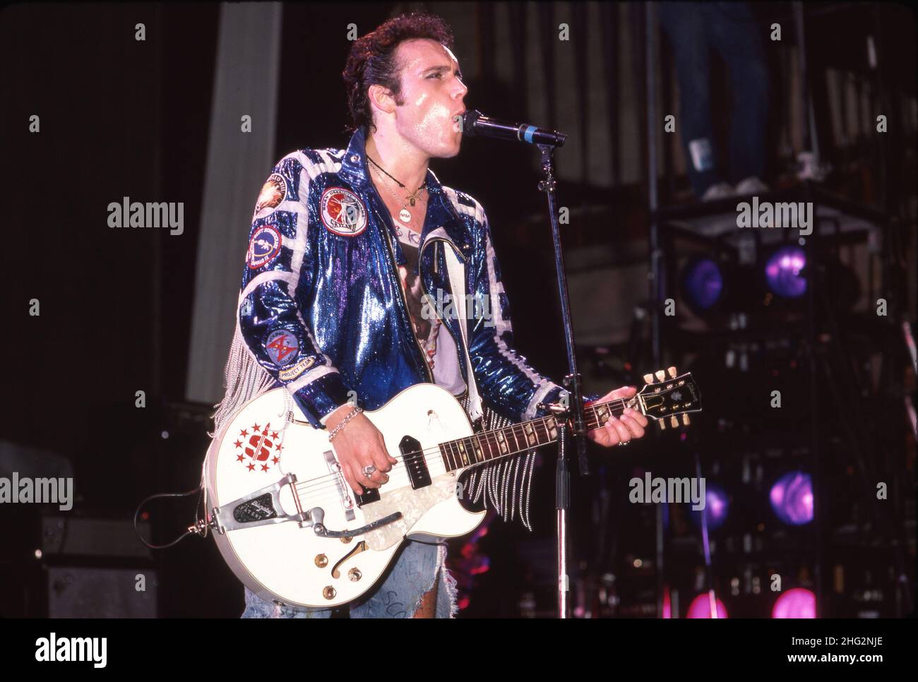 Adam Ant in concert Royal Oak Music Theatre on November 12 1985 in ...
