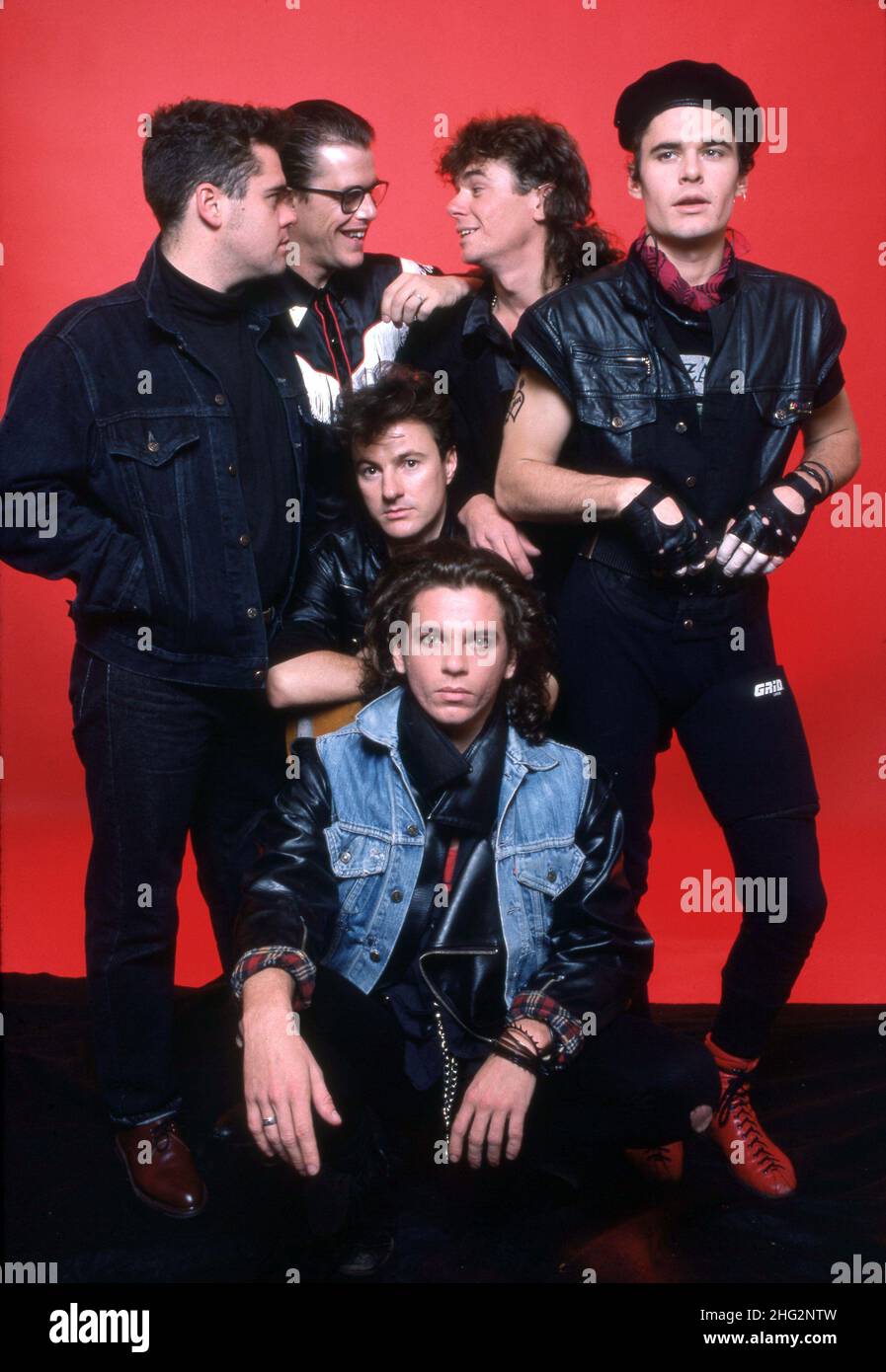 ANN ARBOR, MI - FEBRUARY 11: (L-R) Keyboardist Andrew Farriss ...