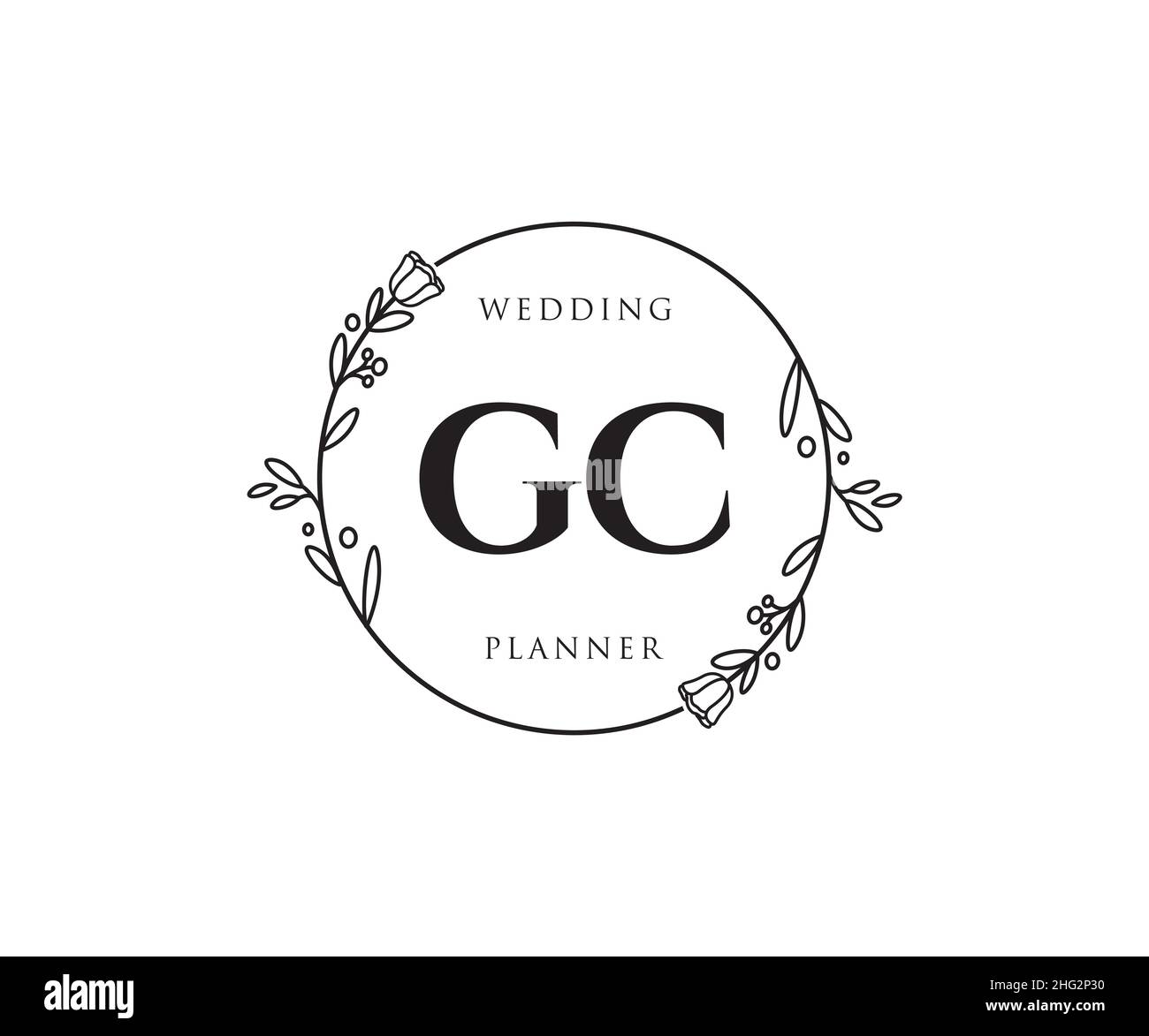 GC feminine logo. Usable for Nature, Salon, Spa, Cosmetic and Beauty ...