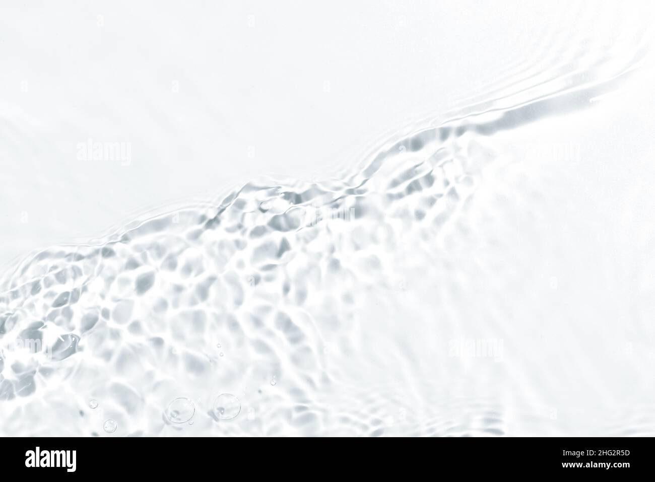 Texture of water on white background Stock Photo - Alamy