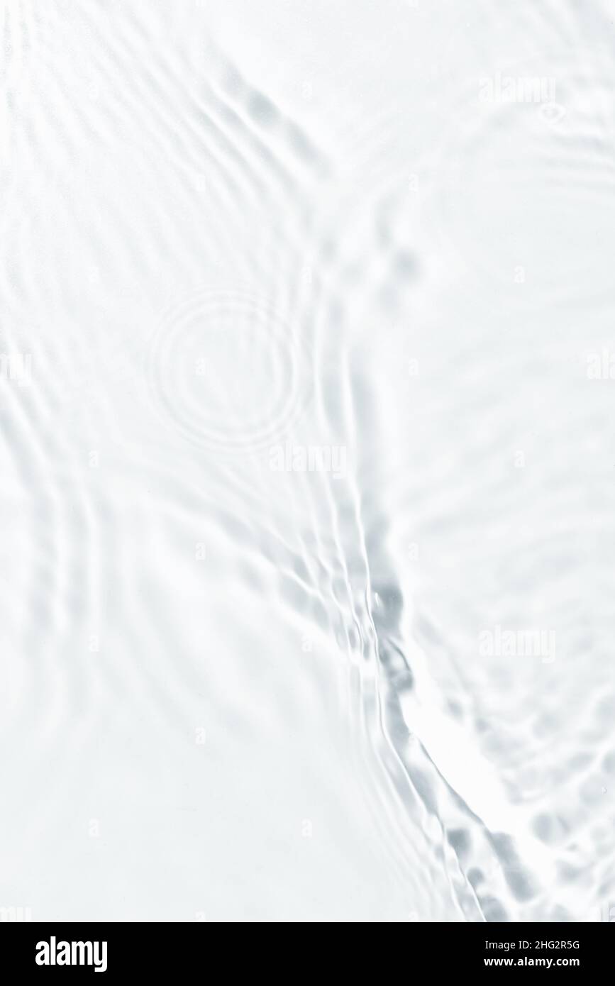 Texture of water on white background Stock Photo - Alamy