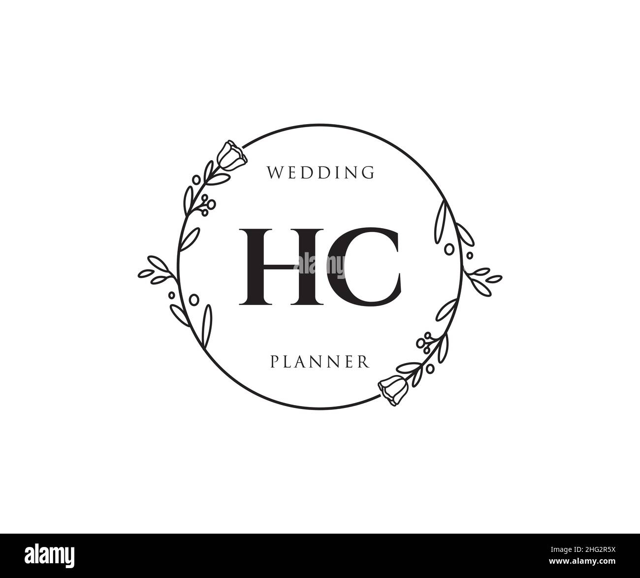 HC feminine logo. Usable for Nature, Salon, Spa, Cosmetic and Beauty ...