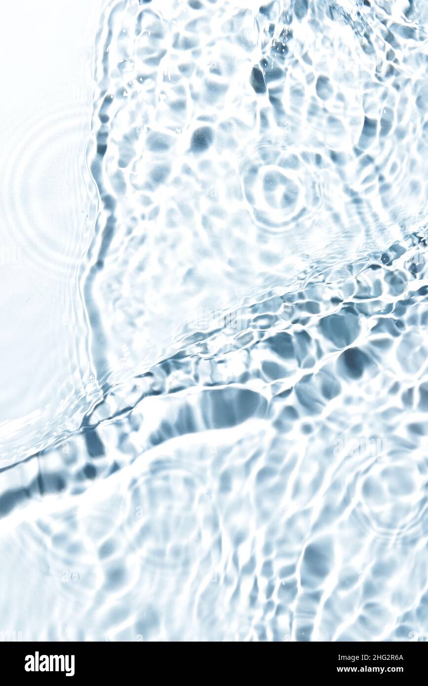 Texture of water on white background Stock Photo - Alamy
