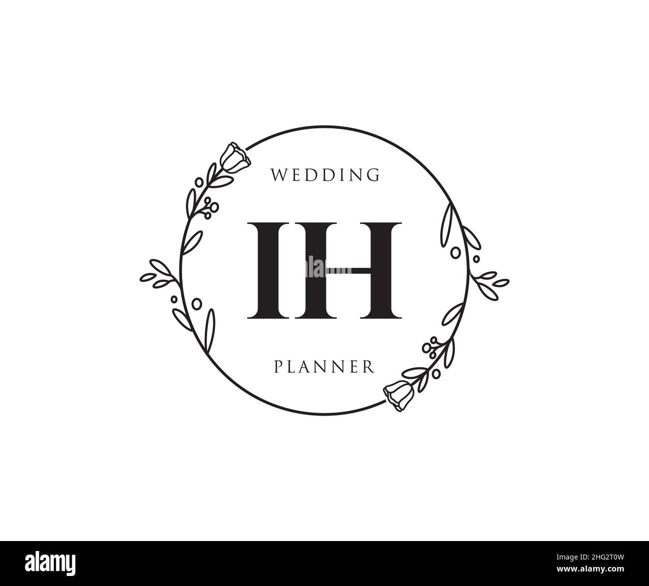 Ih minimal logo Cut Out Stock Images & Pictures - Alamy
