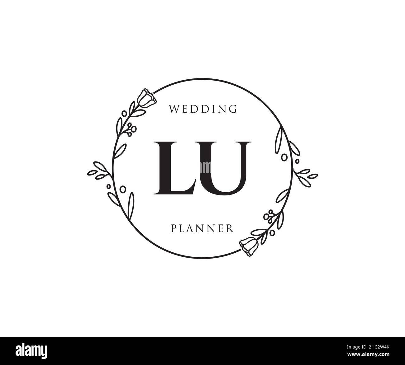 LU feminine logo. Usable for Nature, Salon, Spa, Cosmetic and Beauty ...