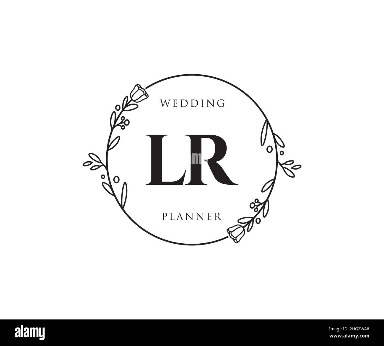 LR feminine logo. Usable for Nature, Salon, Spa, Cosmetic and Beauty ...