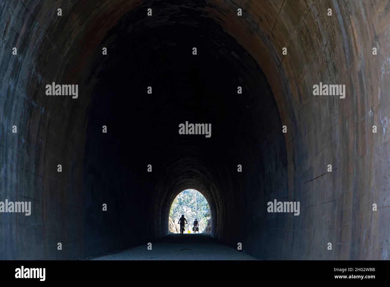 The Yimbun Tunnel along the Brisbane Valley Rail Trail Stock Photo - Alamy