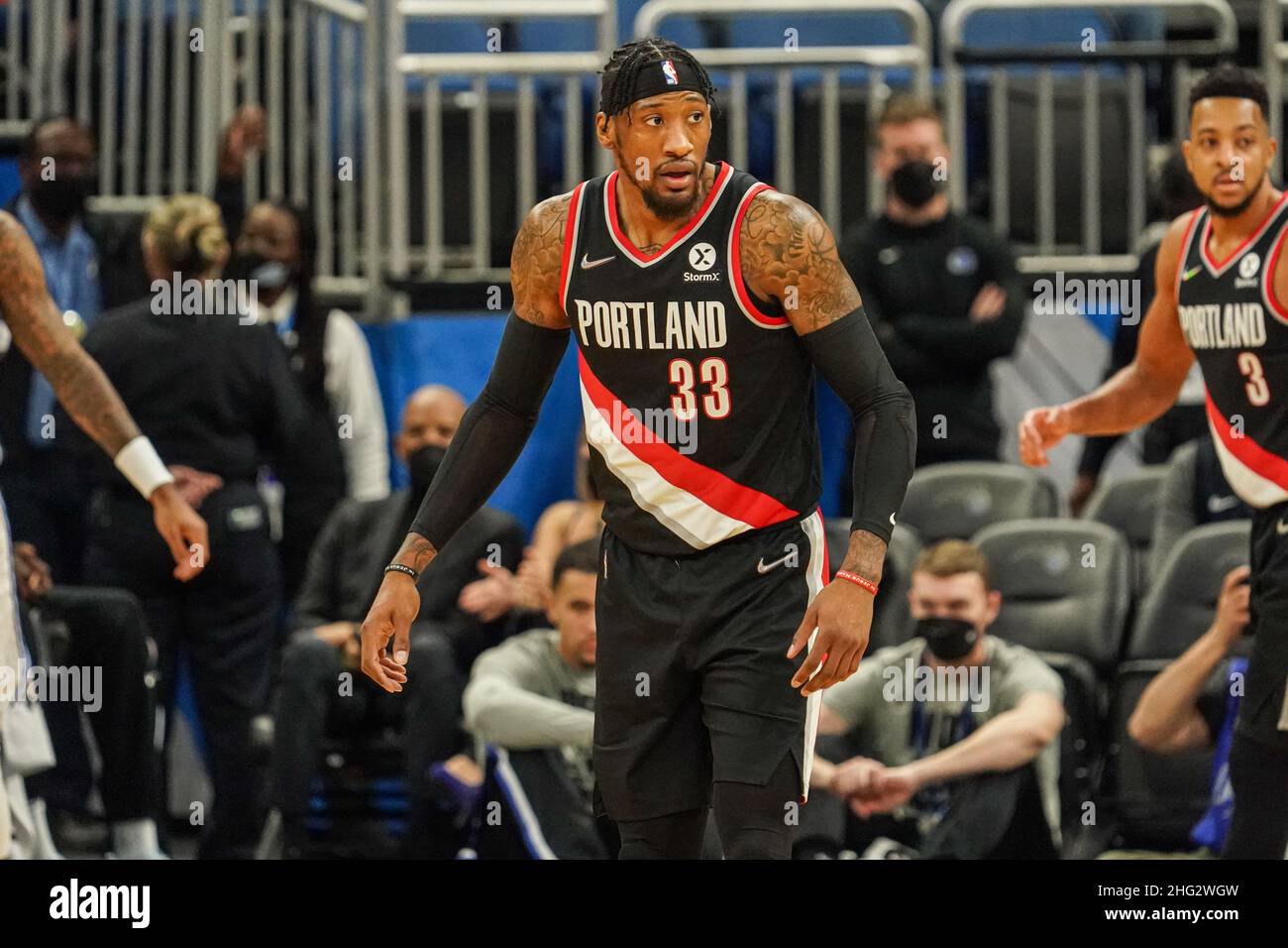 Orlando, Florida, USA, January 17, 2022, Portland Trail Blazers forward ...