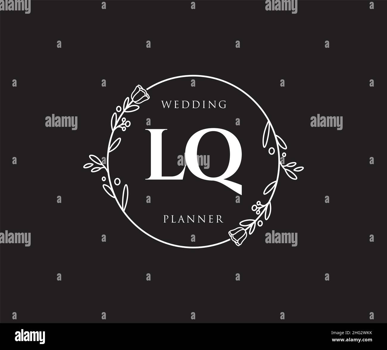 LQ feminine logo. Usable for Nature, Salon, Spa, Cosmetic and Beauty ...