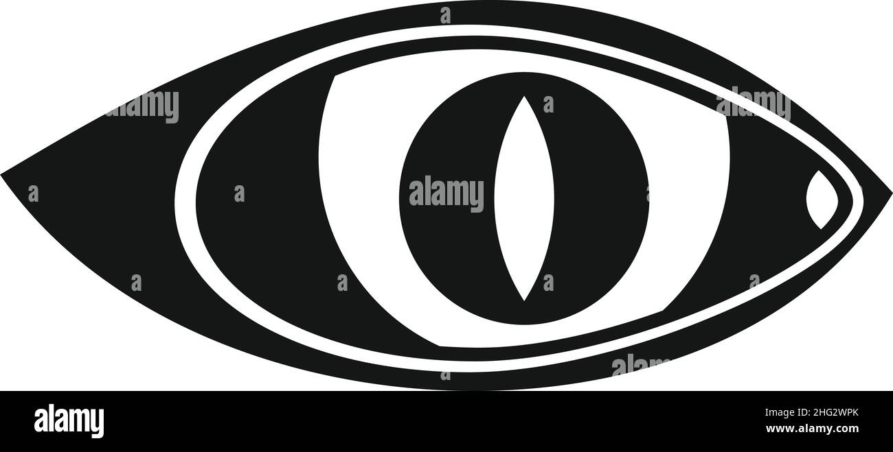 Eye sight icon simple vector. Look view. Vision shape Stock Vector ...