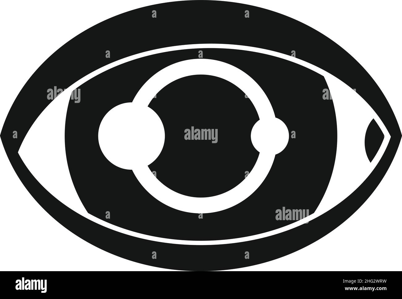 Eye look icon simple vector. Sight view. Vision shape Stock Vector ...